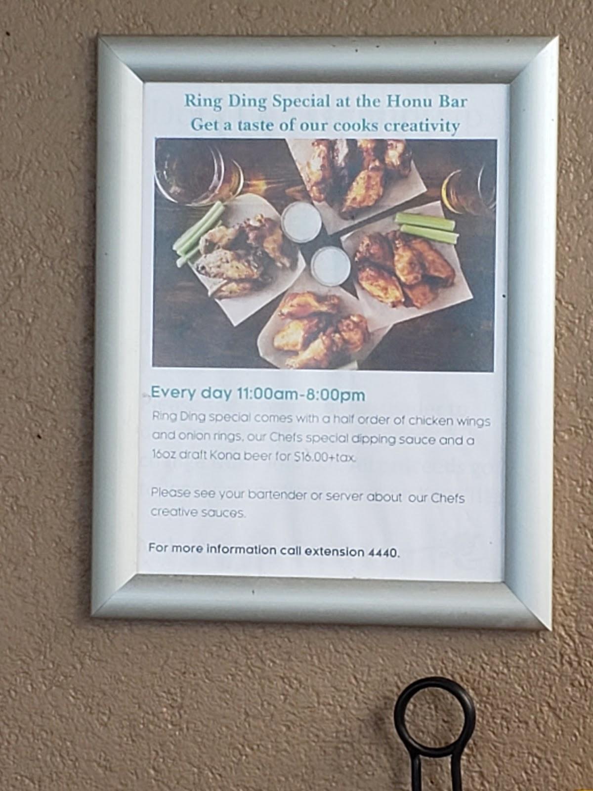 Menu at Honu Bar, Koloa