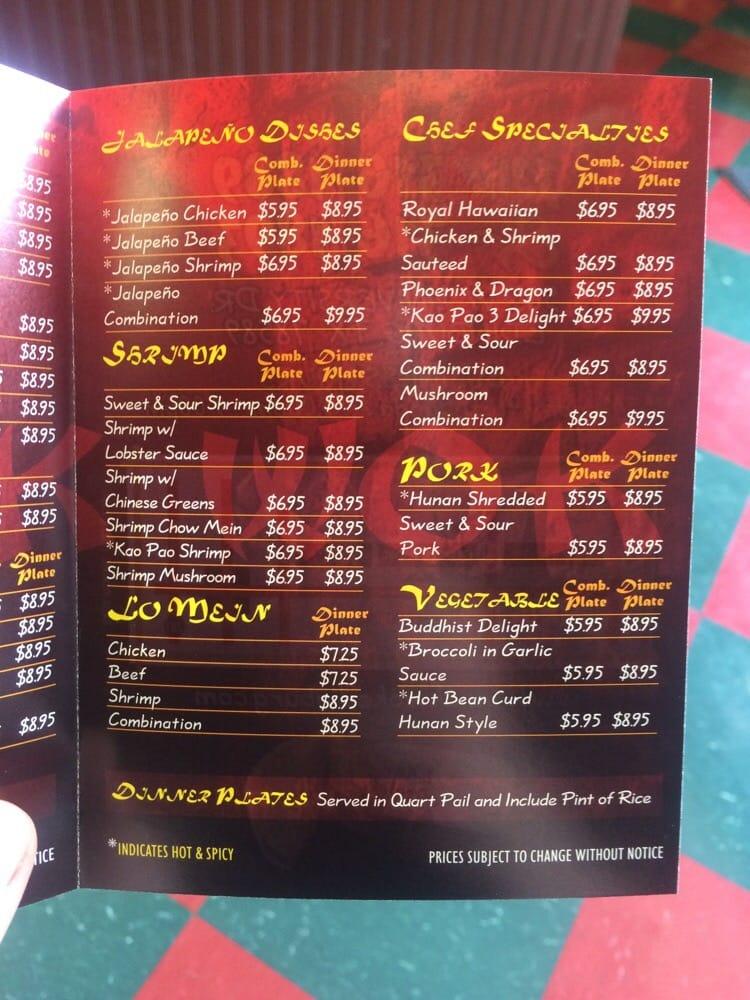 Menu at Quick Wok restaurant, Edinburg