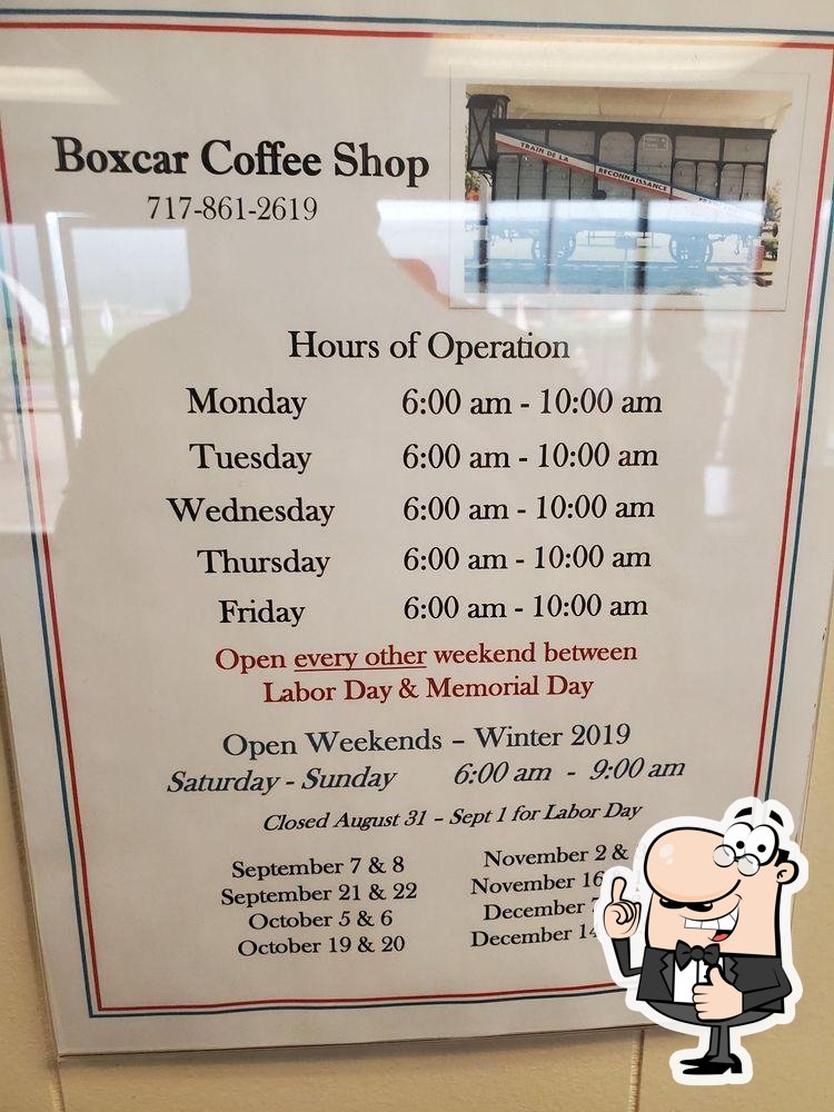 Boxcar Coffee Shop, Fort Indiantown Gap - Restaurant menu, prices and ...
