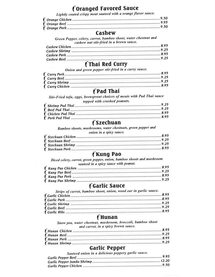 Menu at Golden Chopsticks restaurant, Westland, N Wayne Rd