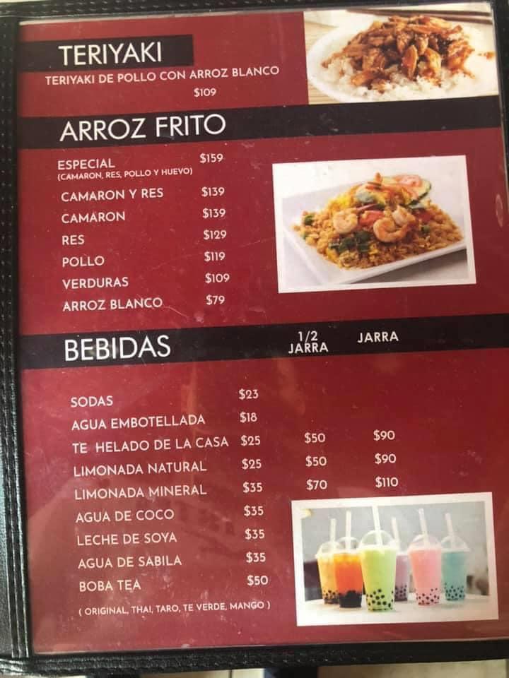 Carta del restaurante Phở 999 TJ, Tijuana
