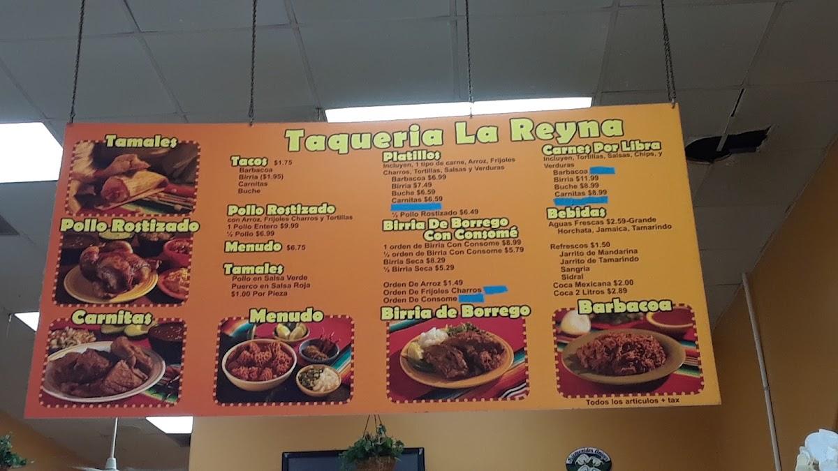 Carta del restaurante Tortilleria La Real #1 (La Reyna), Houston ...