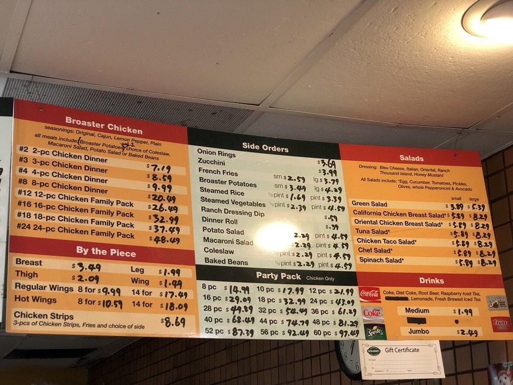 Menu at Huckleberry's Famous Sandwich restaurant, Huntington Beach