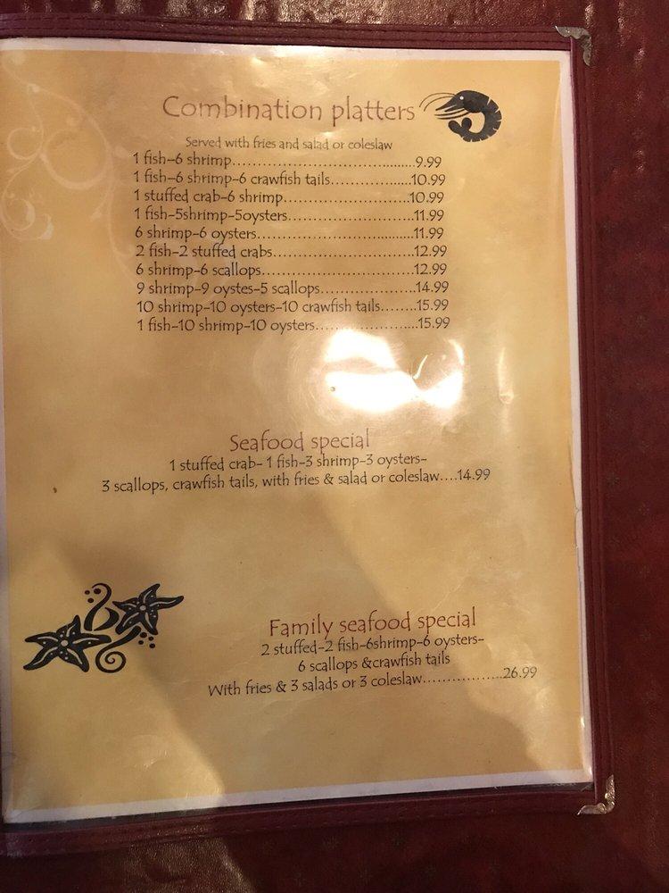 Menu at Manvel Seafood & Grill restaurant, Manvel