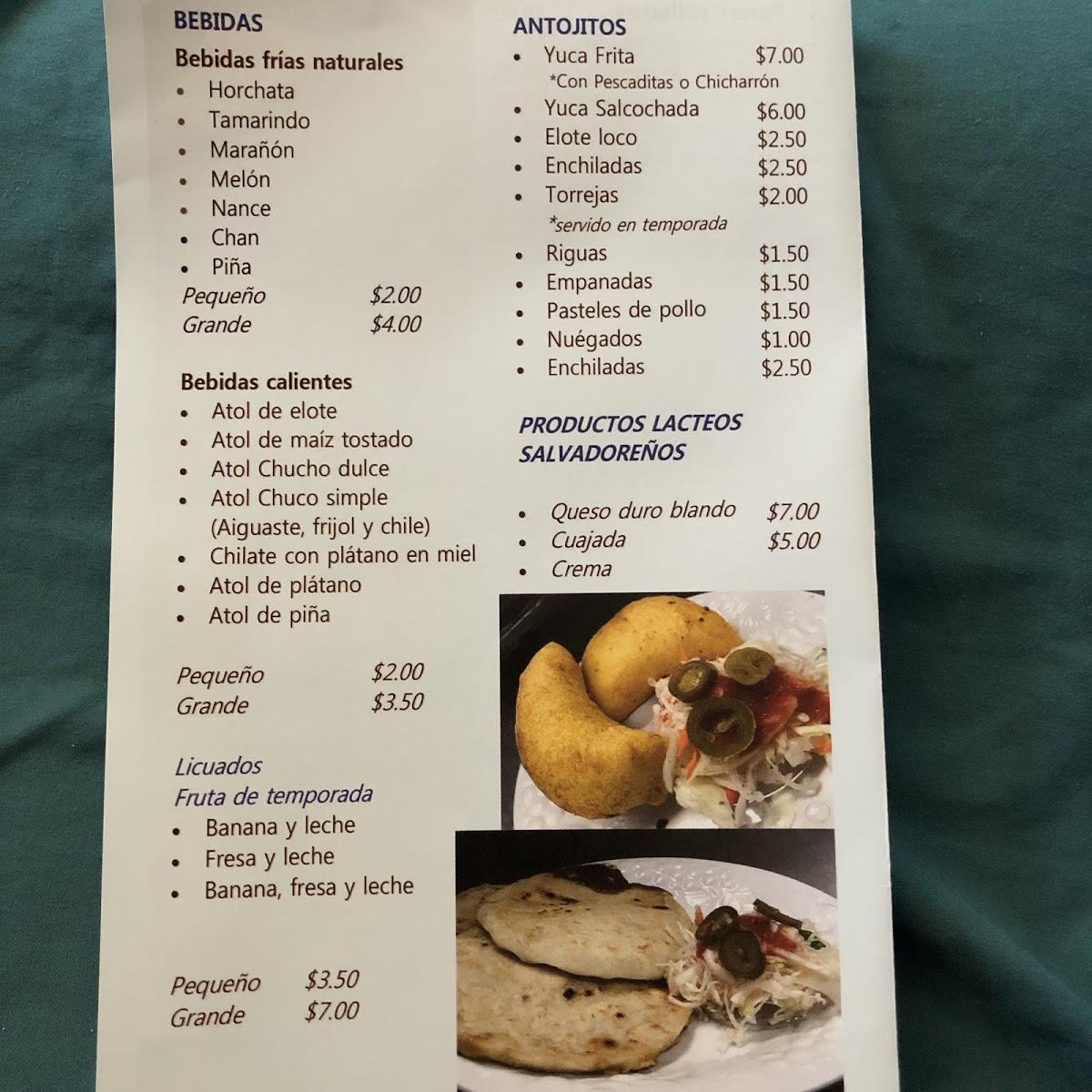 Menu at Segovia Bakery Inc., Hempstead