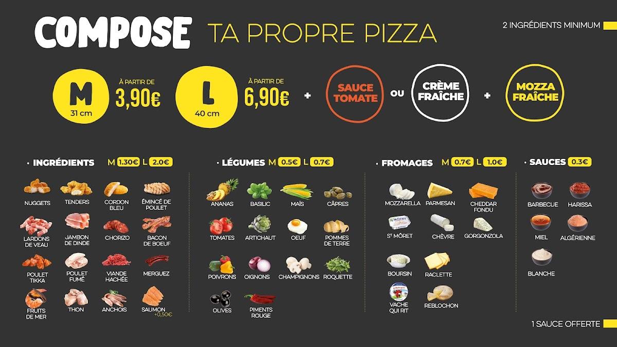 Menu at Five Pizza Original - Paris 10 - République, Paris, 26 Rue du ...