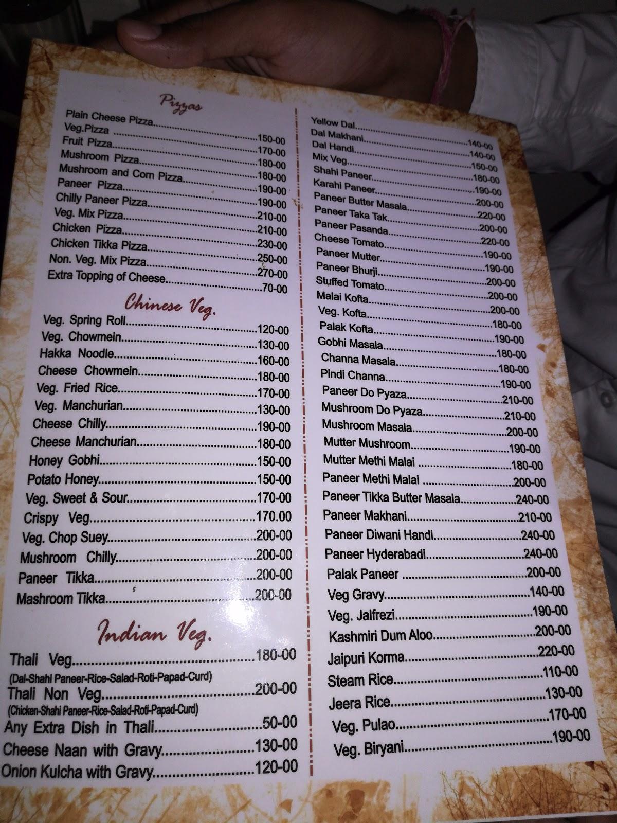Menu at Highway halt restaurent and banquet hall - Best Banquet Hall ...