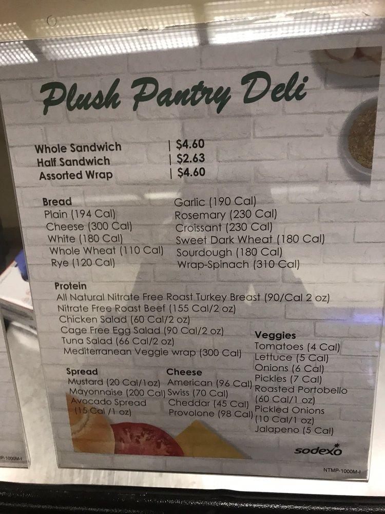 Menu at Long Beach Memorial Hospital Cafeteria, Long Beach