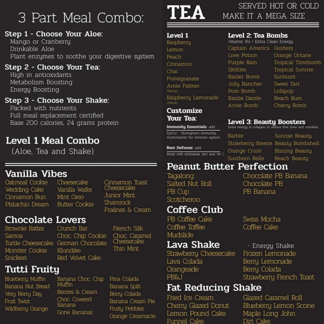 Menu at SP Nutrition cafe, Sauk City