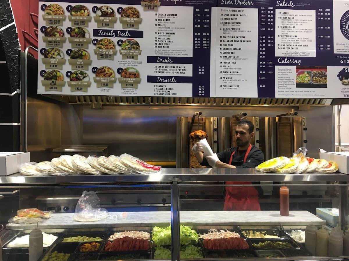Menu at Shawarma Damascus restaurant, Kingston, 101 Dalton Ave B8