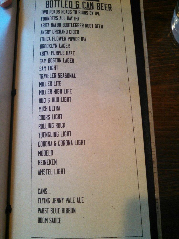Menu at Brass Monkey pub & bar, Providence