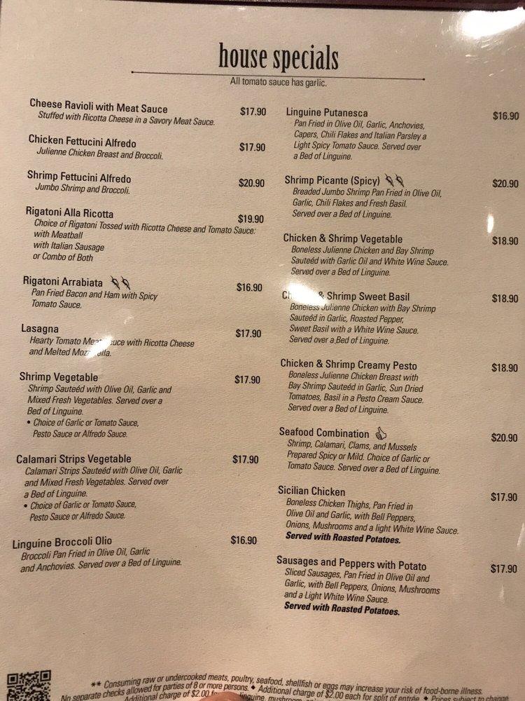 Menu at Assaggio Bistro/Kahala restaurant, Honolulu, Waialae Ave