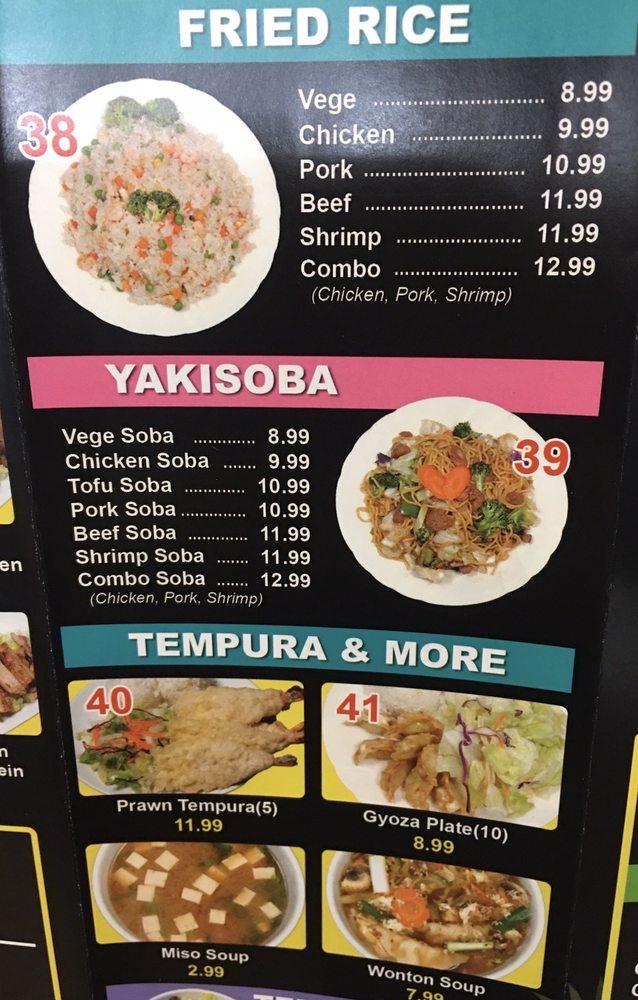 Menu at Little Tokyo Teriyaki Restaurant, Tacoma, S 72nd St