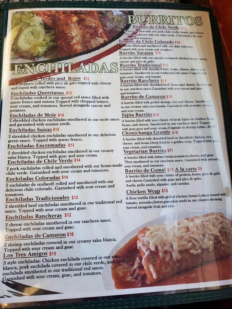 Menu at Los Arcos Mexican Restaurant, La Quinta, Washington St ste 2I