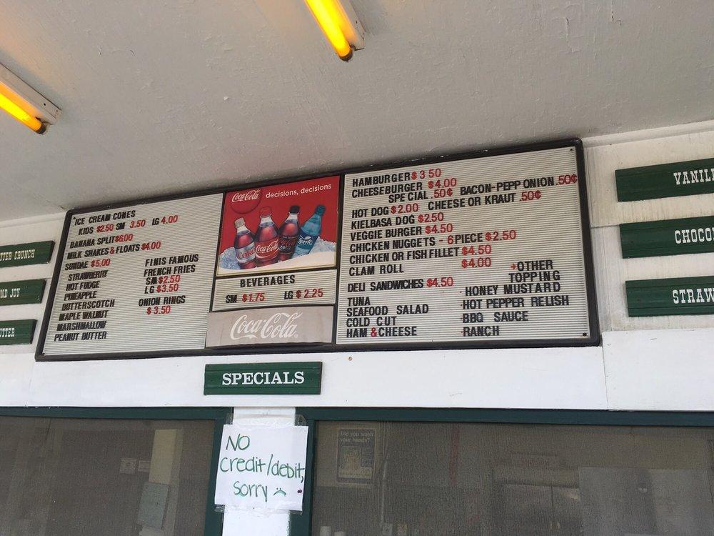 Menu at Fini's Farm Produce, Holyoke