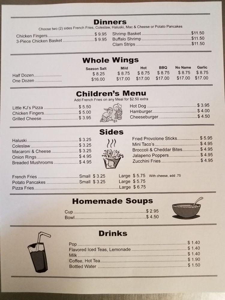 Menu at Keith Heinritz Katering restaurant, Trafford