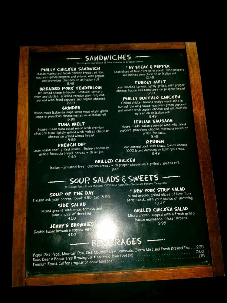 Menu at Francies pub & bar, Des Moines
