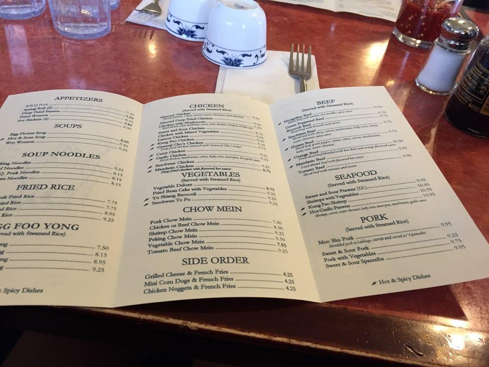 Menu at Peking Chinese Restaurant, East Wenatchee