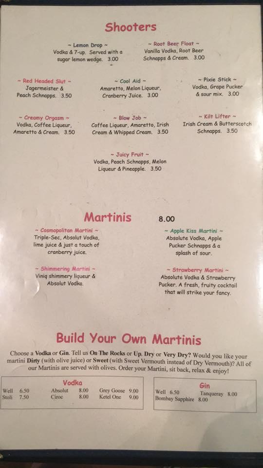 Menu at Roadhouse Vermillion restaurant, Vermillion, 911 E Cherry St