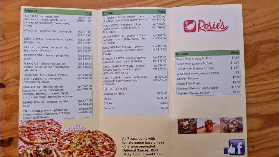 Menu at TNT Pizza & Takeaway pizzeria, York