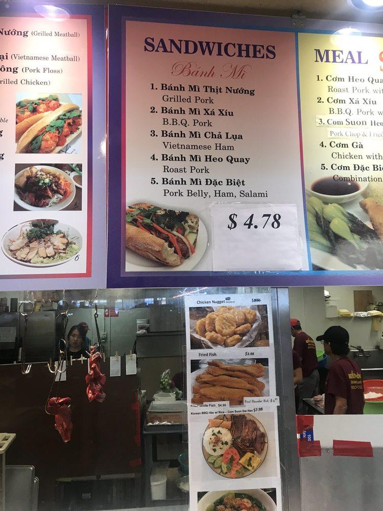 Menu at Chen's Biển Đông Oriental Market restaurant, Pensacola