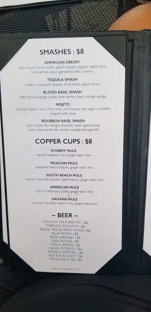 Menu at Ceviche Bar, Des Moines