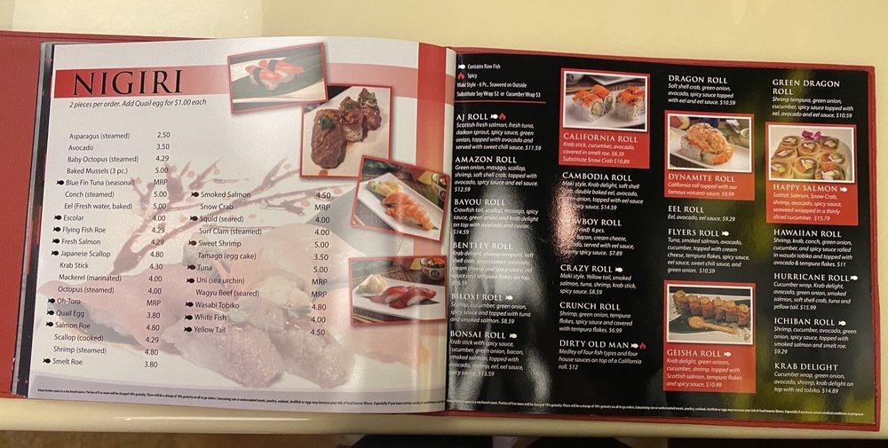 Menu at Kalbi Ichiban BBQ, Pensacola