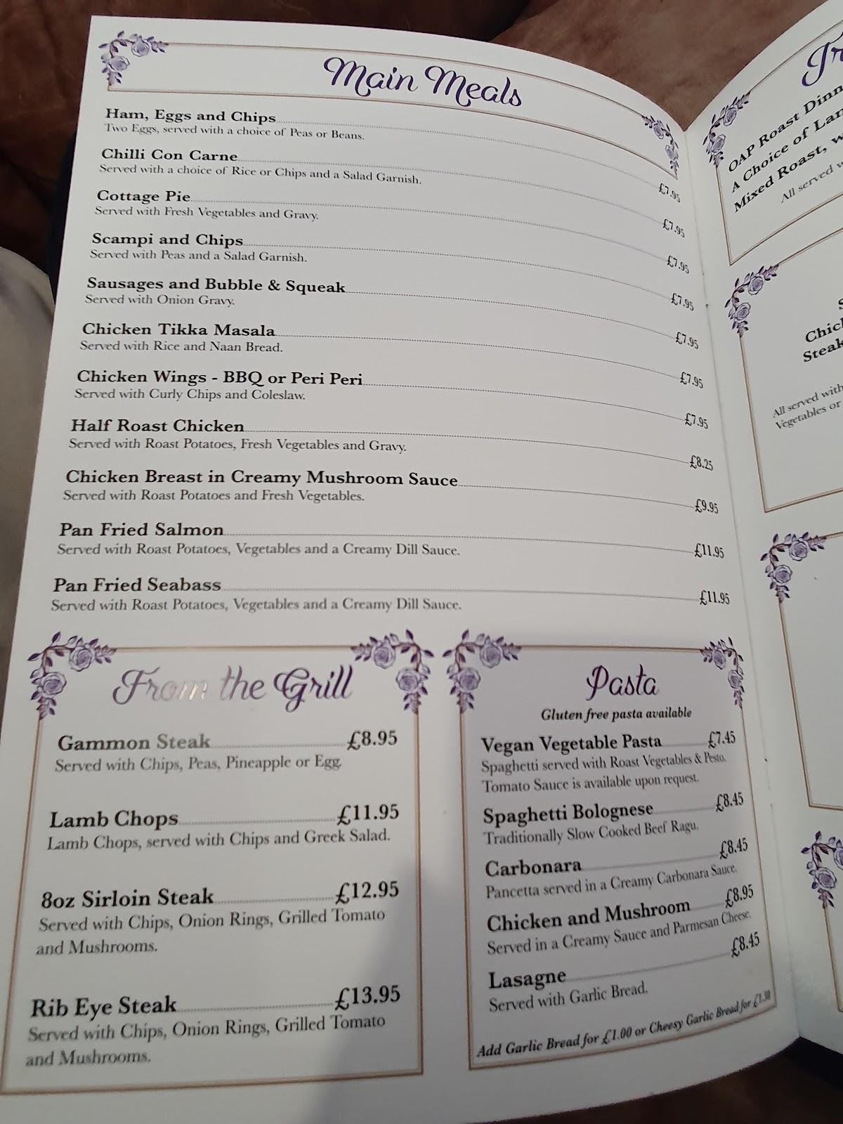 Menu at Leah's Bistro cafe, Maidstone