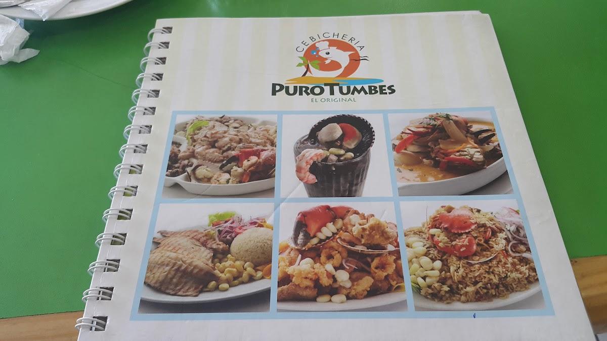 Carta del restaurante Puro Tumbes, Lima, Avenida Canadá 690
