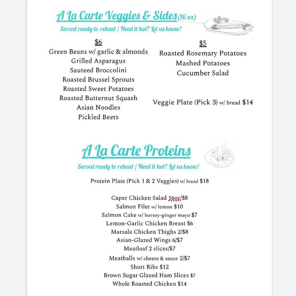 Menu at Kitchenette restaurant, Richmond