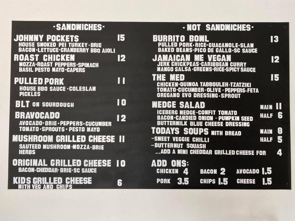Menu at South Central Kitchen & Provisions restaurant, Summerside