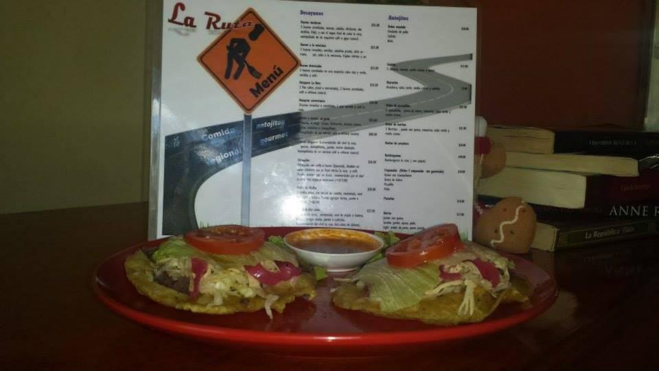 Menu at La Ruta restaurant, Campeche
