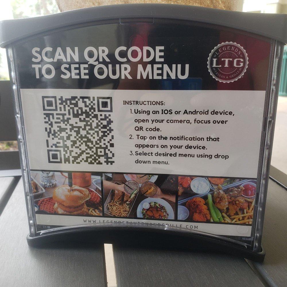 Menu at Legends Tavern & Grille - Plantation pub & bar, Plantation