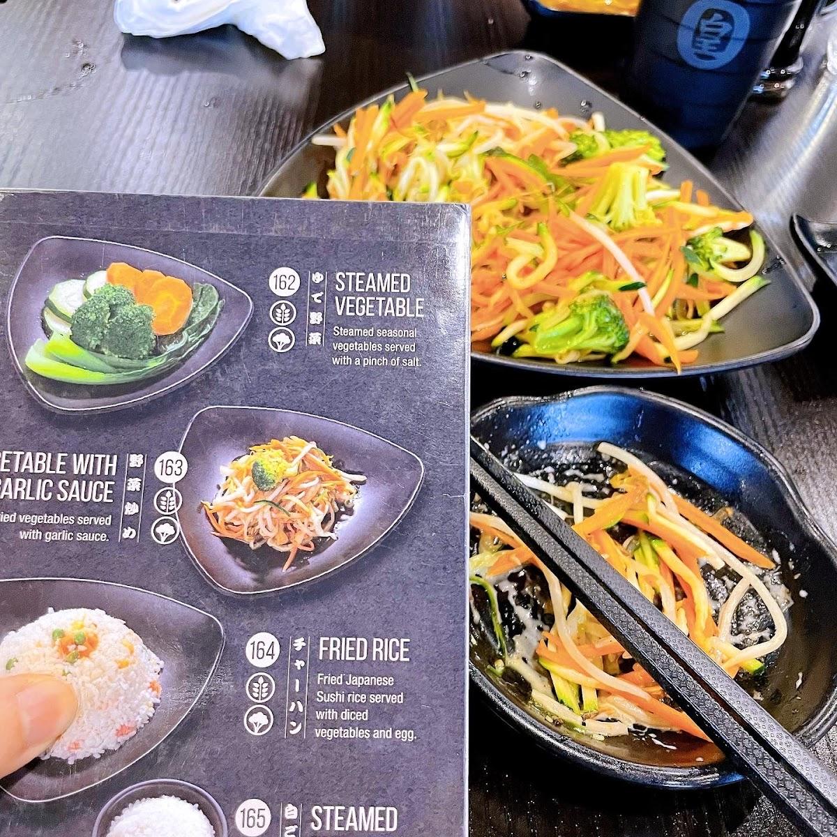 Menu at Okami Japanese Restaurant, Doncaster East