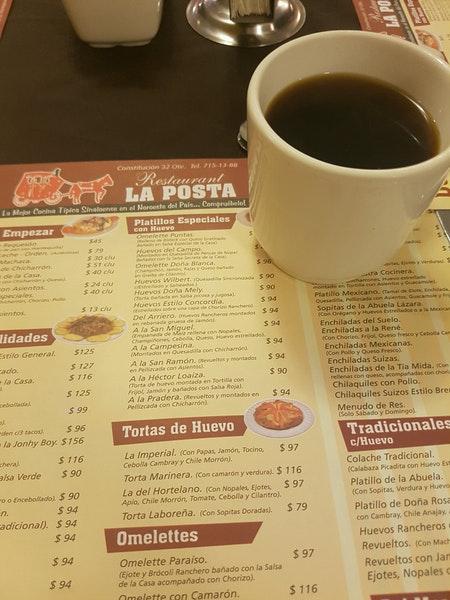 Menu at Restaurante La Posta, Culiacán, Calle Constitución 32