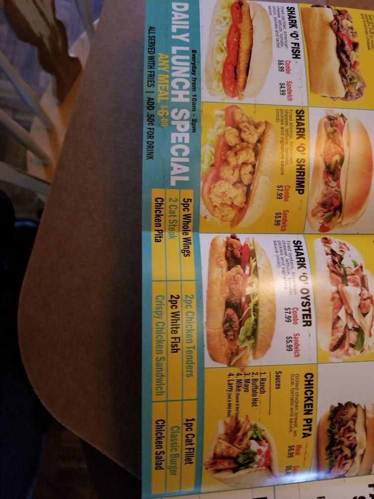 Menu at Sharks Fish & Chicken, Memphis, Hickory Hills Rd