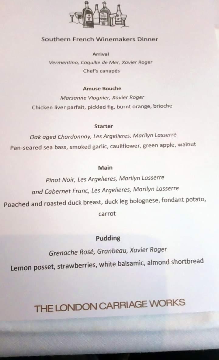 Menu at The London Carriage Works pub & bar, Liverpool