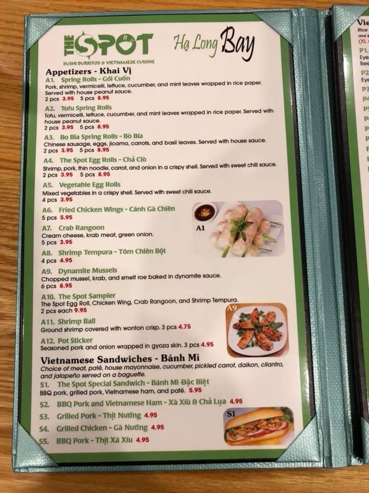 Menu at Ha Long Bay II restaurant, Largo