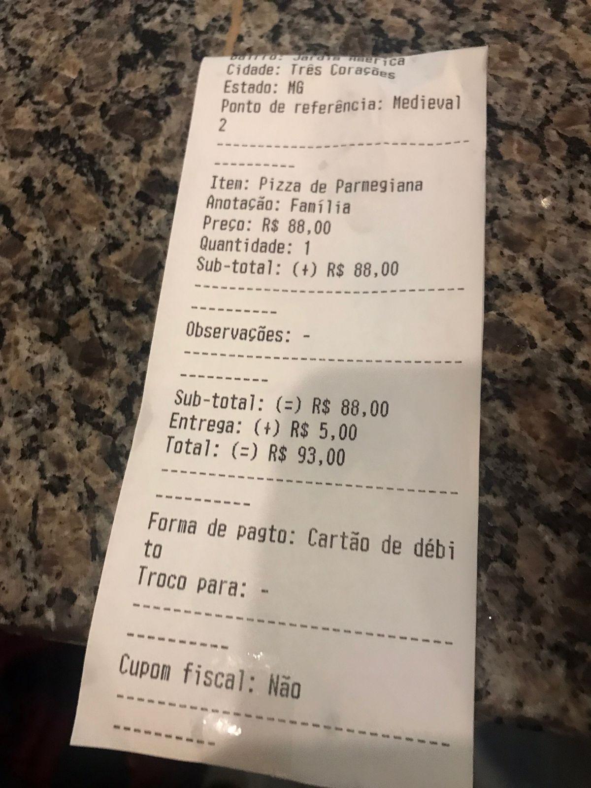 Menu em Piu Bella - Amamos Pizza restaurante, Três Corações