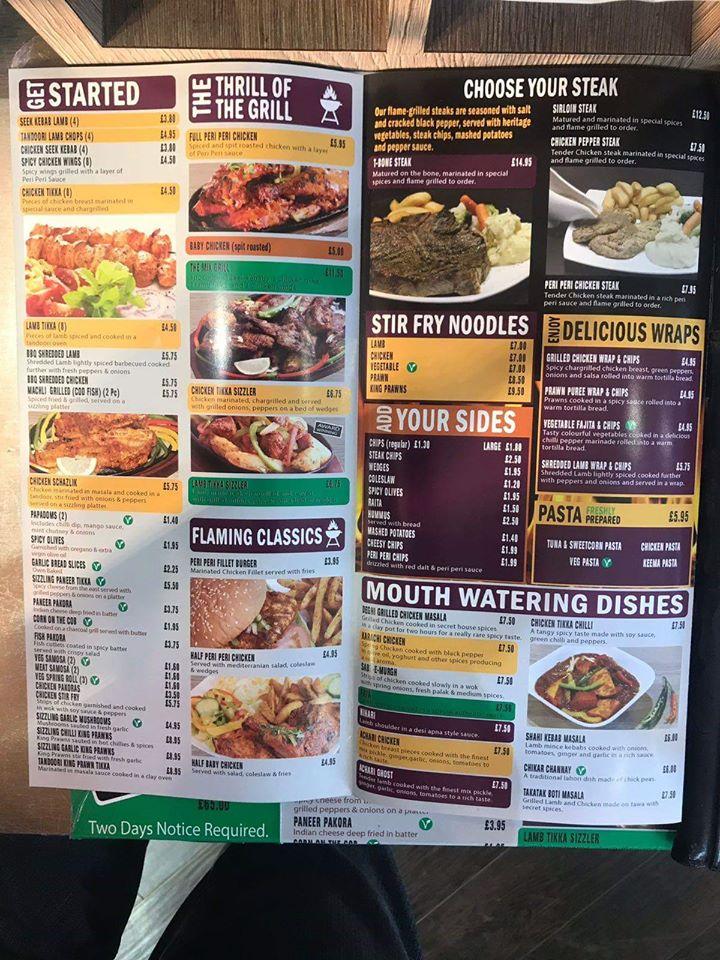 Menu at Kebabish Original Blackburn restaurant, Blackburn