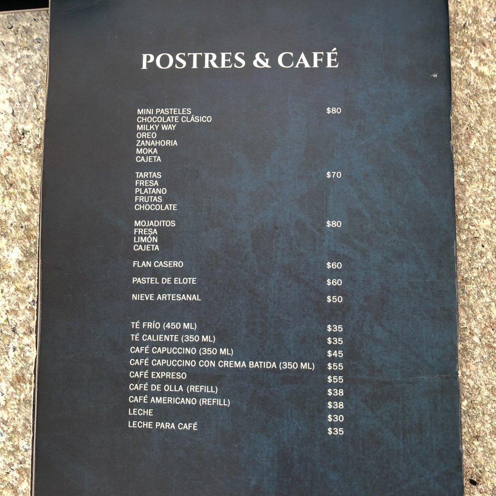 Menu at La Marea Mazatlán pub & bar, Mazatlán, Cam. a Observatorio 11