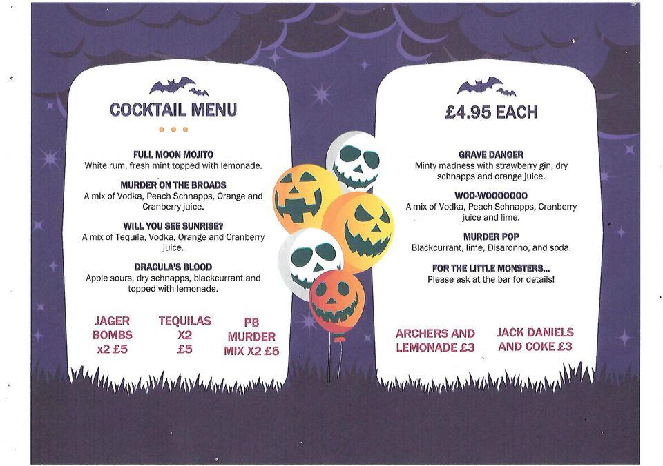Menu at The Pleasure Boat Inn pub & bar, Hickling, Staithe Rd