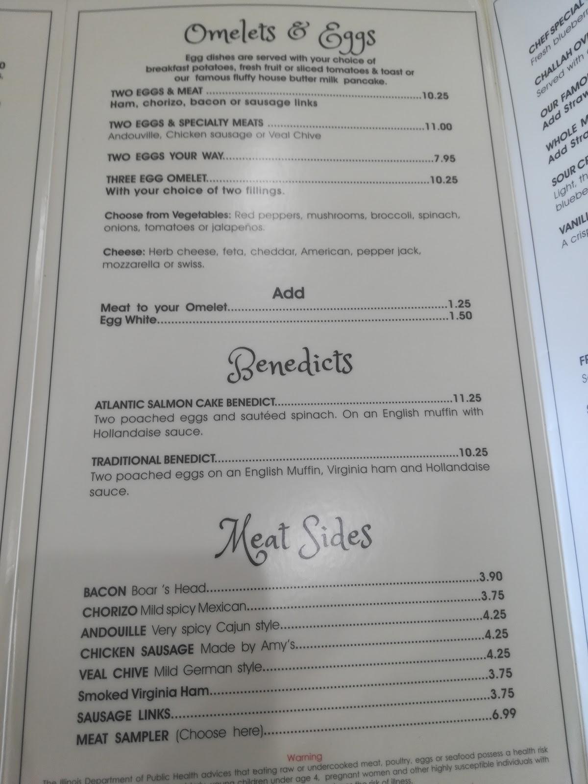 Menu at Breakfast House restaurant, Chicago, W Grand Ave