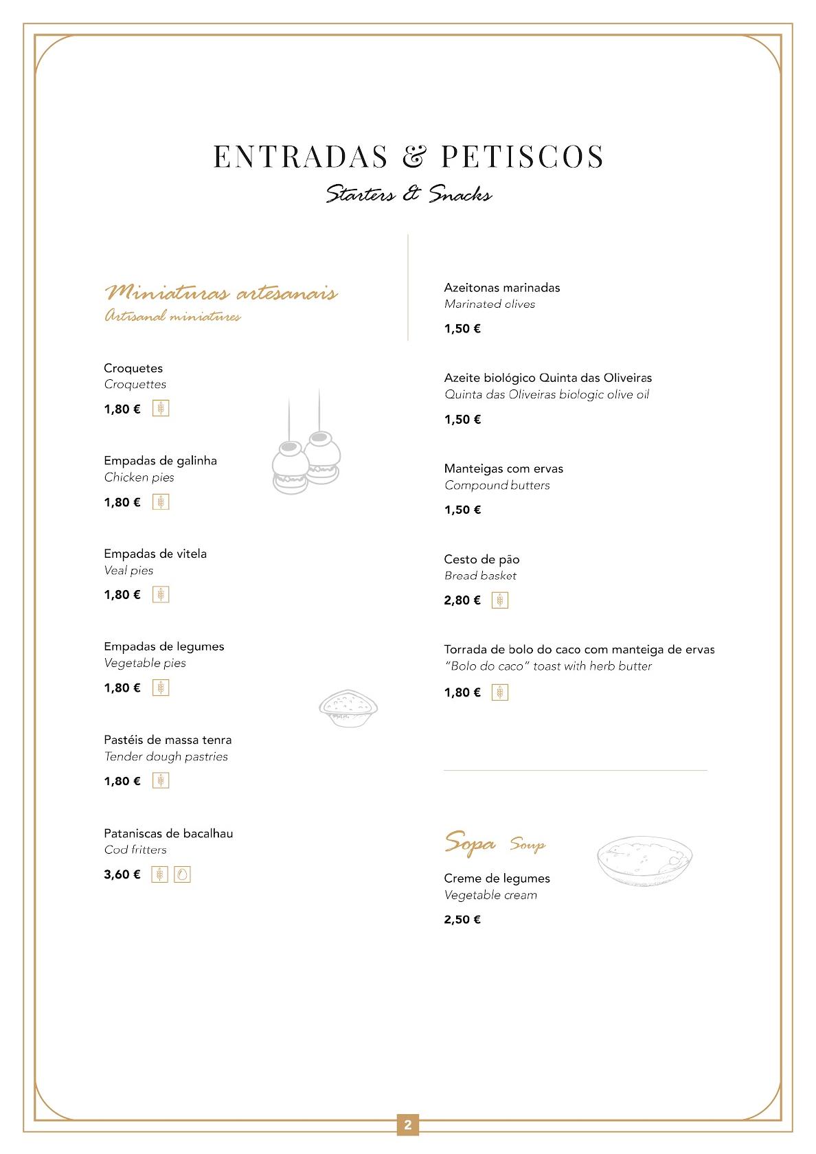 Menu at Restaurante Tasca da Memória Wine & Books Hotels Lisboa, Lisbon