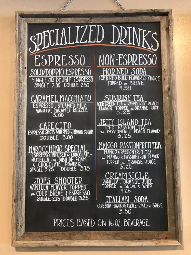 Carta de The Loft Coffee Bar, Everett