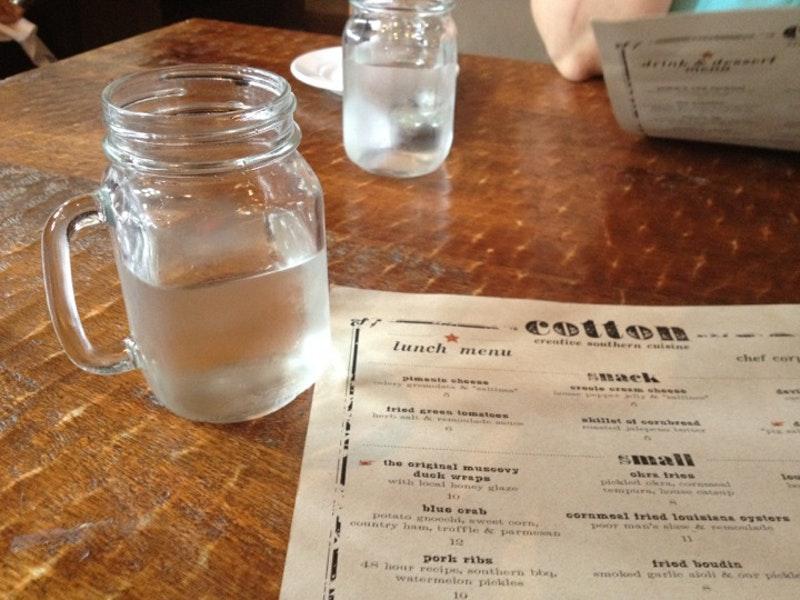 Menu at Restaurant Cotton, Monroe