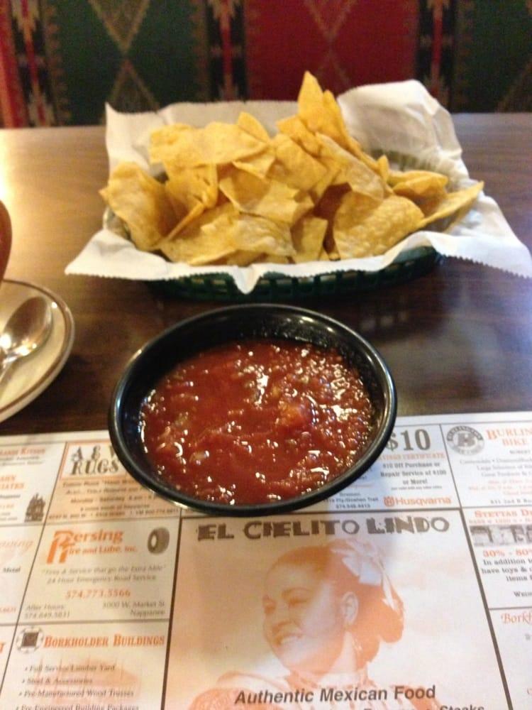 Menu at El Cielito Lindo restaurant, Nappanee