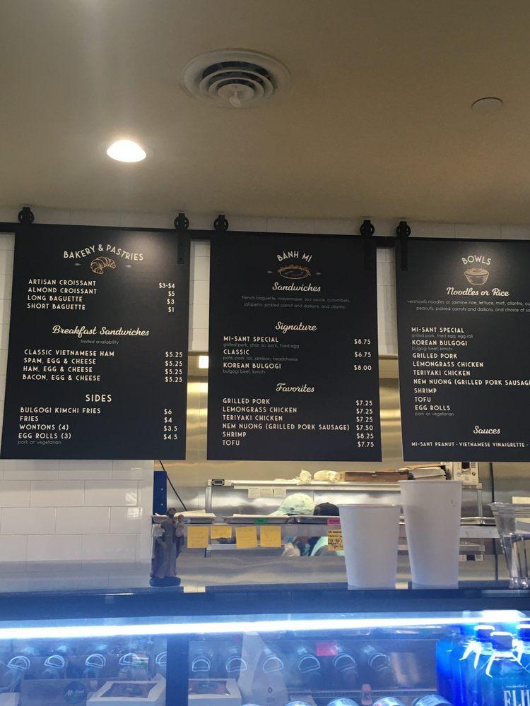 Menu at Mi-Sant Kitchen & Bakery, Roseville