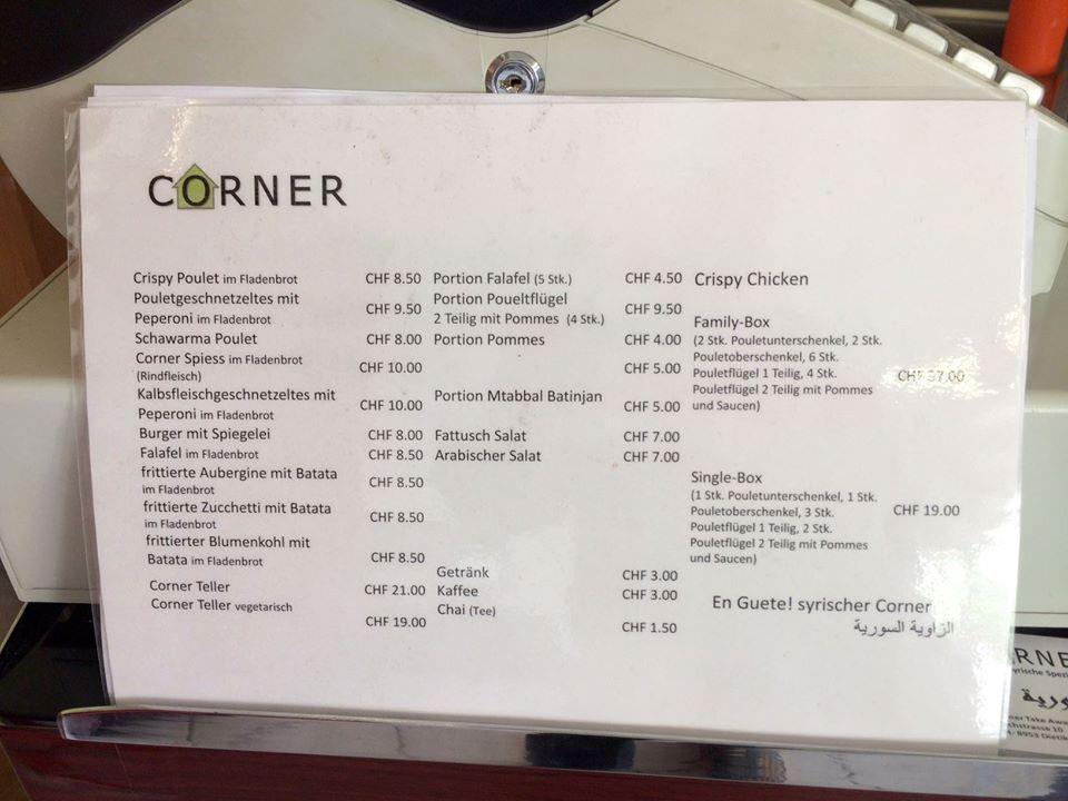 Menu at Crispy Chicken, Dietikon