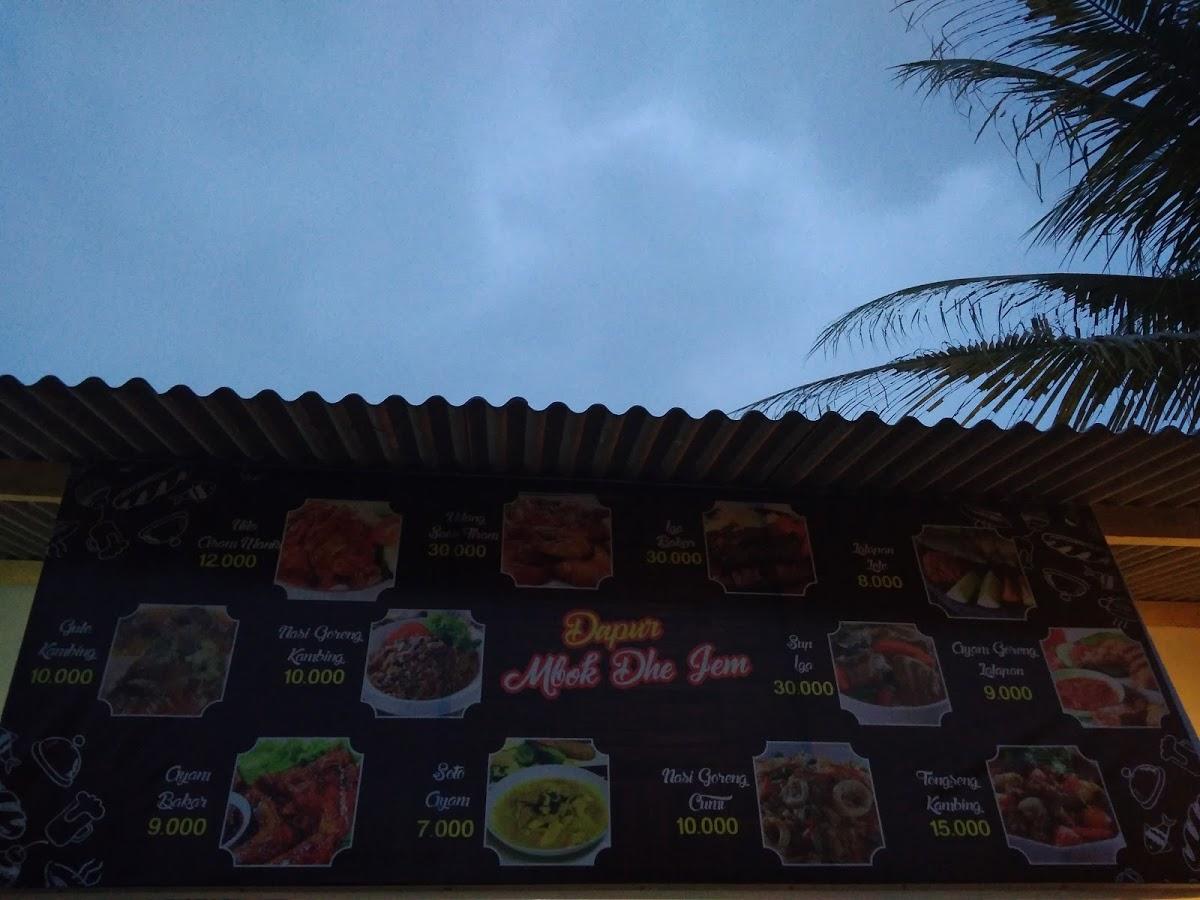 Menu at Dapur Mbok Dhe Jem restaurant, Tambakan